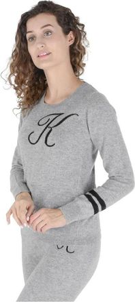 Dee Ocleppo Femme, Pulls, Gris, Taille: 42 FR Ensemble en maille cachemire Initial K Design