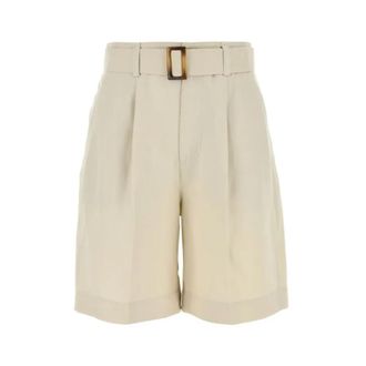 Woolrich Leinen Bermuda Shorts - - Shorts - Damen - Beige - W29