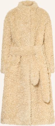Mrs & Hugs Mrs & Hugs Teddyfell-Mantel beige