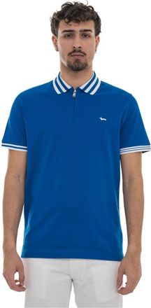 Harmont & Blaine Homme, Tops, Bleu, Taille: 2XL Lrq491 Polo &agrave; Manches Courtes