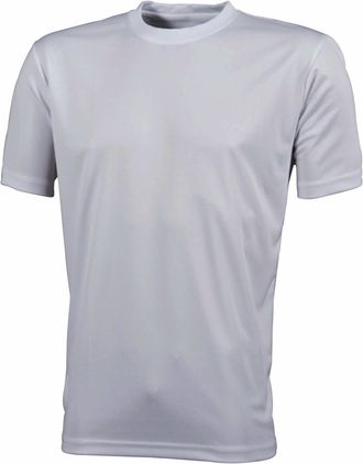 James & Nicholson Herren Langarmshirt Funktions T-Shirt Active wei&szlig; (white) XXX-Large