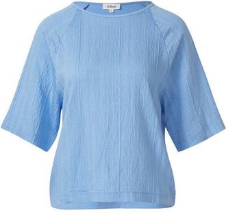 s.Oliver Kurzarmshirt T-Shirt Shirtbluse im Fabricmix