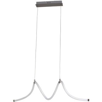 Forlight Colgante Rolly led 28W Blanco Neutro - 4000K N&iacute;quel Satinado para Interior de Techo en Comedor, Sal&oacute;n, Cocina