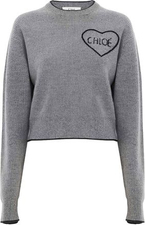 Chlo&eacute; Pull Col Rond - Gris