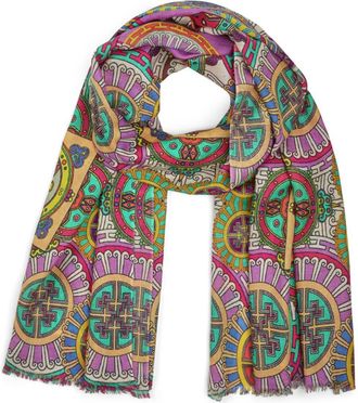 Peter Hahn Schal aus Seide und Kaschmir Peter Hahn mehrfarbig