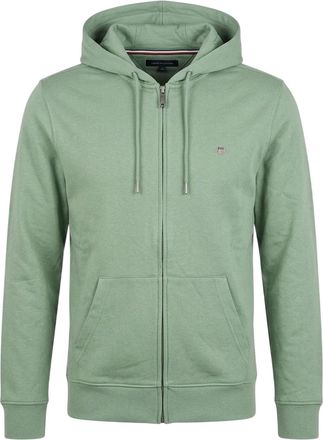GANT Hoodie mit durchgehendem Rei&szlig;verschluss f&uuml;r Herren, Baumwolle (Gr&uuml;n)