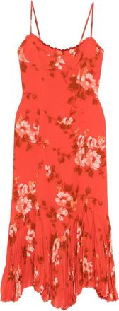 Reformation robe Aiko mi-longue - Orange