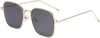 Generic Lunettes De Soleil Tendance &Agrave; Monture M&eacute;tallique Large, Id&eacute;ales For La Photographie En Ext&eacute;rieur, For Hommes Et Femmes.(Black)