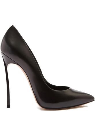 Casadei escarpins en cuir à talon 115 mm - Noir