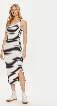 Vero Moda Sommerkleid My Soft 10305782 Wei&szlig; Tight Fit