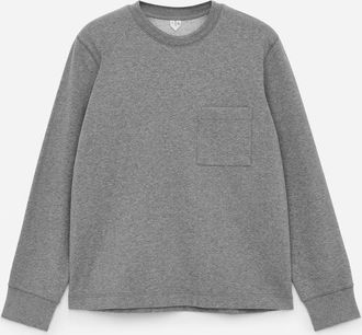 Arket Gerades Sweatshirt -Grau