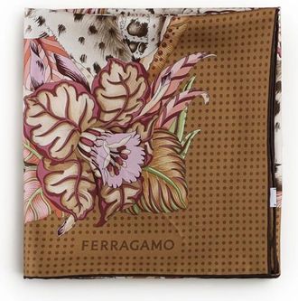Ferragamo Femme, Accessoires, Multicolore, Taille: ONE Size Silky Scarf