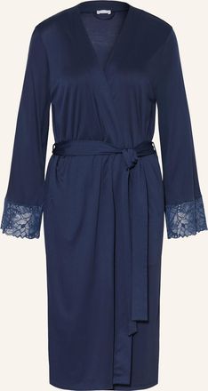 Hanro Damen-Morgenmantel Azelia Mit 3/4-Arm blau