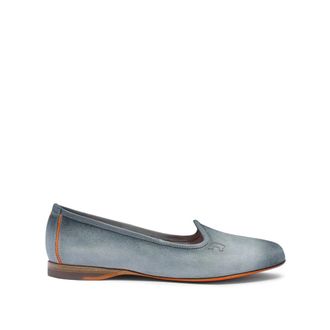 Santoni Klassische Leder-Loafer - - Shoes - Damen - Grau - 37 EU
