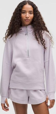 lululemon Sweat &agrave; capuche Scuba Oversized demi-zipp&eacute; long pour Femmes - Violet/Pastel - Taille XL/2XL