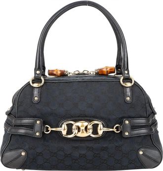 Gucci Crossbody Bags - Gucci GG Monogram Horsebit Handbag - Gr. unisize - in Bunt - für Damen