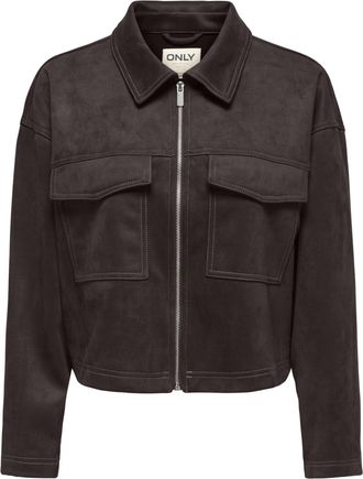 Only Onlstina Faux Suede Jacket PNT Noos