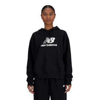 New Balance Sport Essentials French Terry Logo Sweatshirt à Capuche, Black, M Femme