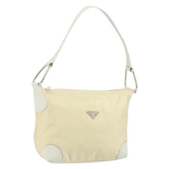 Prada Pre-owned Vintage Nylon Schultertasche - - Pre-owned - Damen - Beige - ONE SIZE