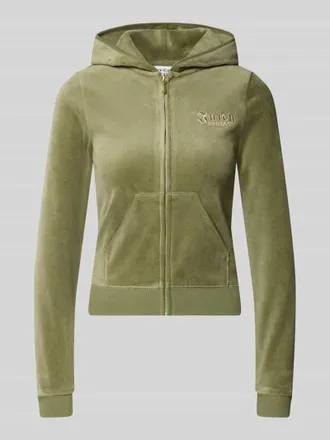Juicy Couture Sweatjacke mit K&auml;ngurutasche Modell REBELLE ROBYN