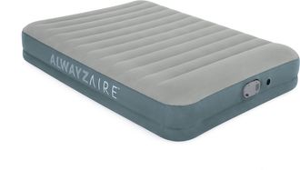 Bestway AlwayzAire Fortech Luftbett Queen Size, 203 x 152 x 36 cm, mit Akku-Dualpumpe, Grau, 2.03 x 1.52 x 36 cm