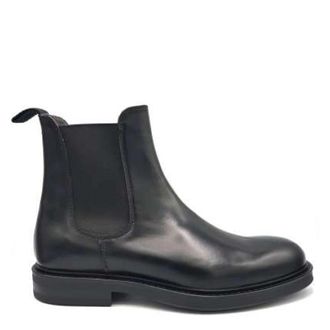Green George Schwarze Leder-Beatles-Schuhe - - Shoes - Herren - Schwarzk - 40 EU