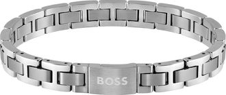 BOSS Jewelry Armband mit Knebelverschluss für Herren Kollektion METAL LINK ESSENTIALS - 1580036