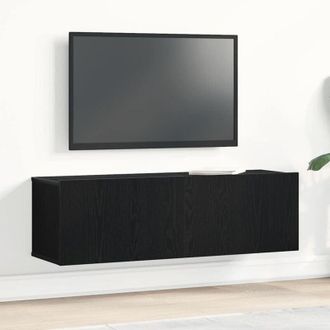 vidaXL Vidaxl - Meubles tv Chêne noir 100 x 30 x 30 cm Bois dingénierie