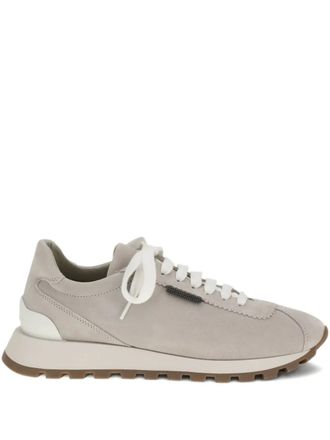 Brunello Cucinelli lace-up sneakers - Nude