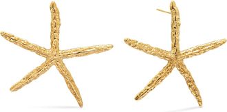 Singularu Ohrringe Maxi Starfish. Edelstahl mit 18K vergoldung. Schmuck f&uuml;r Damen