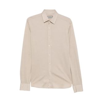 Canali Sporthemd - - Shirts - Herren - Beige - S