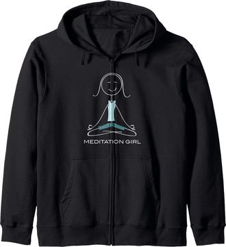 Whyitsme Design Lustige Frauenmeditation, M&auml;dchen-Achtsamkeitsgeschenk Kapuzenjacke