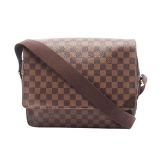 Louis Vuitton Pre-owned Shelton MM Damier Ebene Umh&auml;ngetasche - - Pre-owned - Herren - Braun - ONE SIZE