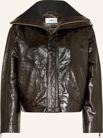 BA&SH Ba&Sh Lederjacke Bernie braun