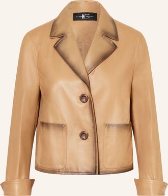 Luisa Cerano Luisa Cerano Lederjacke beige