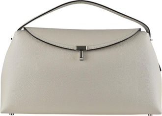 Toteme Femme, Sacs, Blanc, Taille: ONE Size T-Lock Top Handle