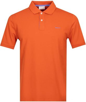 GANT Herren Reg Contrast Pique Polohemd, Deep Orange, 3XL EU