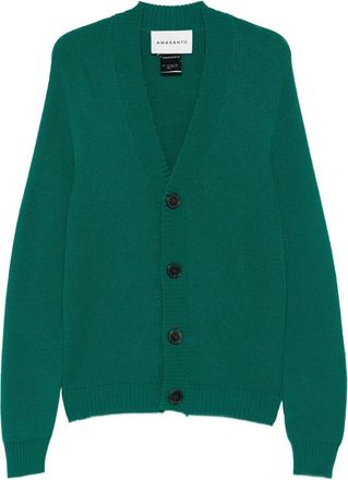 Amaranto cardigan à boutonnière - Vert