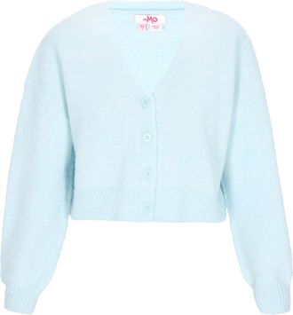Mymo Strickjacke Frauen hellblau meliert