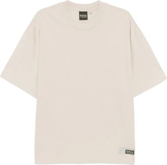 Kaptain Sunshine x Barbour T-Shirt mit grafischem Print - Nude