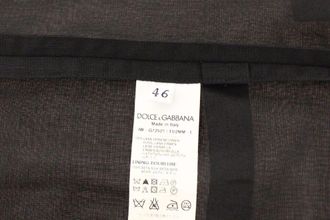 Dolce & Gabbana Mens Black Wool Formal Dress Vest Gilet Jacket