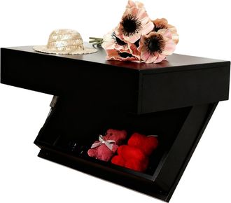 Generico Wandregal - Schwebender Organizer aus Holz, 40 x 24 x 24,3 cm, geheimes Ausstellungsregal, dekoratives Wandregal, robust, f&uuml;r K&uuml;che, Meer