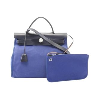 Herm&egrave;s Pre-owned Vintage Toile H Handtasche - - Pre-owned - Damen - Blau - ONE SIZE