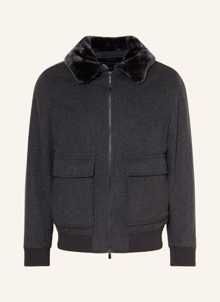 Bugatti Blouson Mit Abnehmbarem Kragen grau