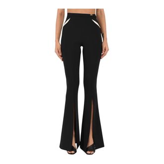 Elisabetta Franchi Wide Hosen - - Trousers - Damen - Schwarzk - XL