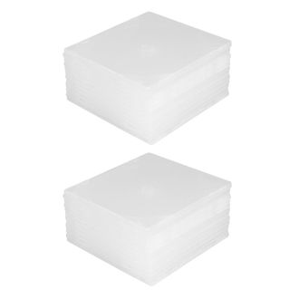 BESPORTBLE VANZACK 20 St&uuml;ck Teiliges CD DVD Aufbewahrungsbox Ultra D&uuml;nn Transparentes PP Material mit Stabilem Einsatz f&uuml;r Sicheren Schutz Platzsparend als Organ