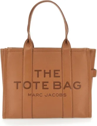 Marc Jacobs Womens Tote Bag The Large Green Leather Cow Handbags Hand