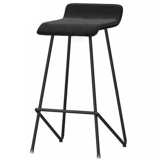 Generic Samt-Barhocker, Tresenhocker mit Metallbeinen und Fu&szlig;st&uuml;tze, 26/30 Zoll gepolsterte Barst&uuml;hle, hohe St&uuml;hle f&uuml;r K&uuml;cheninsel und Esszimmer