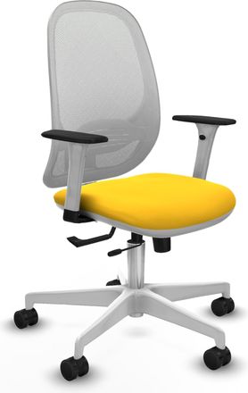 Piqueras y Crespo B&uuml;rostuhl mit 1D-Armlehnen, h&ouml;henverstellbare Lendenwirbelst&uuml;tze, ausgestattet mit Syncro/Translack und Schneideschaum, mit Rollen von 65 mm, Nylon, W