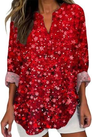 Generic Chemisier Blanc Femme Vetement Femme Chic Haut Manche Longue Chemisier Et &Eacute;l&eacute;gantes Chemise Masculine De Gamme A Volant Curvy Gris Viscose Blanche Bla